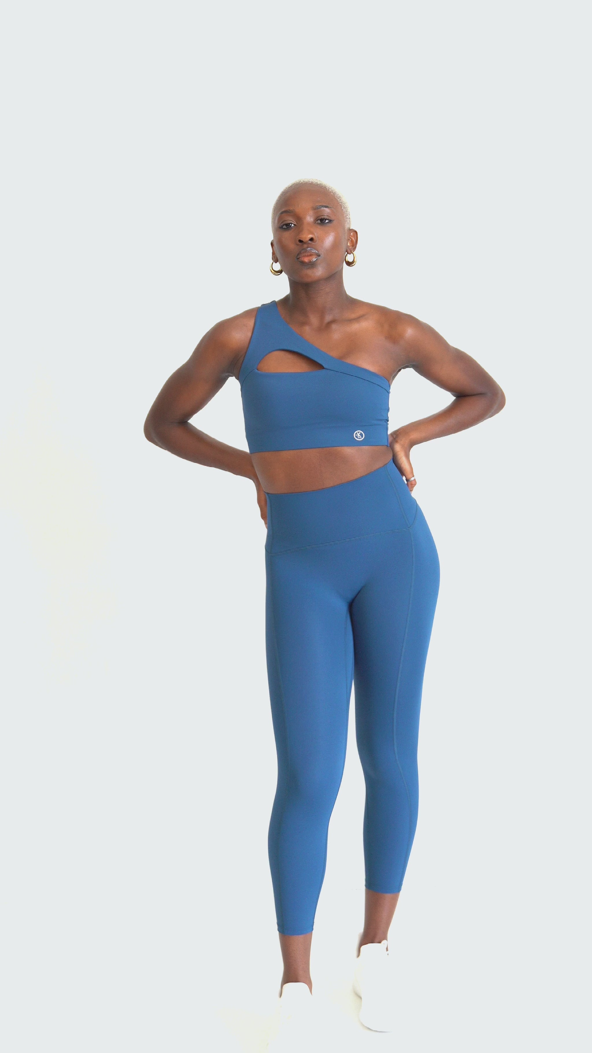 I Am Worthy Compression Comfort Blue Bra – KIMITH BRAND